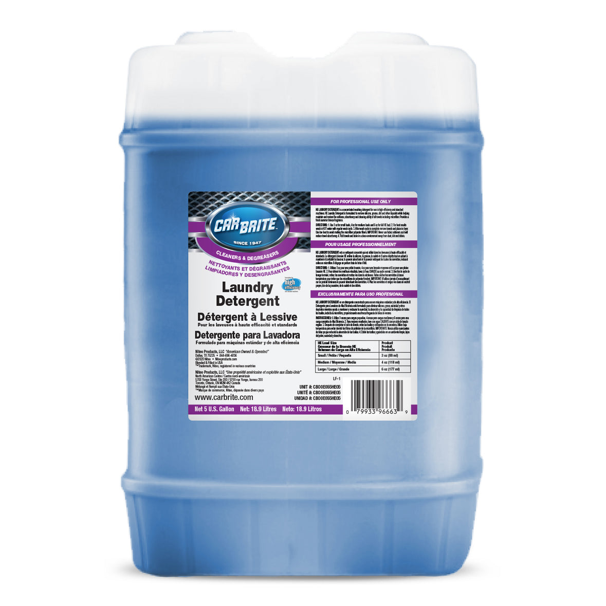 Laundry Detergent (High-Efficiency) 5 Gallon Pail – MAJESTIC, LLC ...